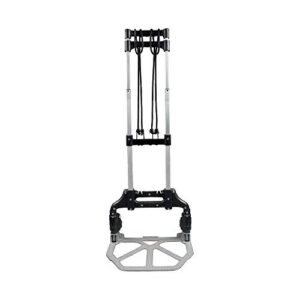 folding hand truck 150 lb capacity aluminum trolley cart with 2 ropes folding hand cart trolley