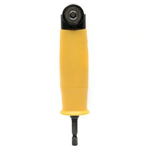 Yakamoz 1/4 Inch Shank 90° Degree Right Angle Attachment Right Angle Drill Driver Screwdriver Extension Holder Adapter