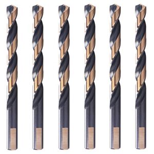 oxtul 11/32 inch, 6 pcs drill bits, high speel steel, 3 flat shank