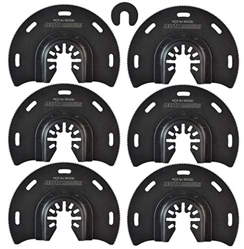 ACTOMASTER HCS Oscillating Segmented Saw Blade for Oscillating Tool Multitool, Pack of 6