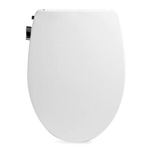 bio bidet by bemis slim zero bidet toilet seat, elongated, white