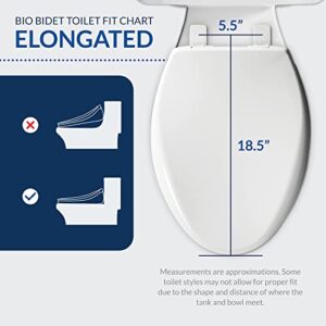 Bio Bidet by Bemis Slim Zero Bidet Toilet Seat, Elongated, White