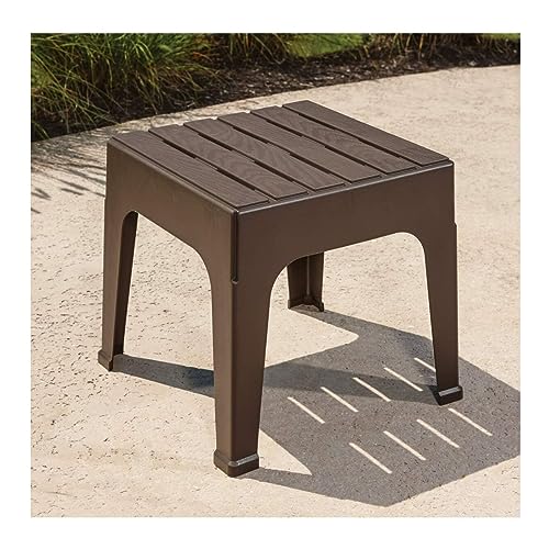 ADAMS MFG PATIO FURN 8090-60-3731 Big Easy Brown Stack Table