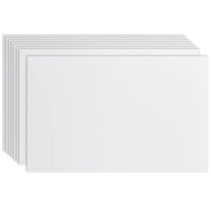 8 pack corrugated plastic yard signs 24x36 for outdoor, open house, birthday, lawn, foam poster board with 4mm blank surface (white)