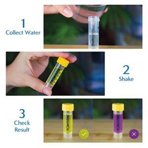 AquaVial Well Water Testing Kit 2 Pack | E Coli and Coliform Water Test Kit | Water Testing Kits for Drinking Water Pool Pond Lake Well | Water Bacteria Test Kit | Home Water Testing Kit Easy to Use