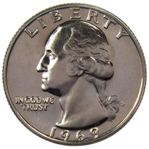 1969 s washington quarter choice proof 25c us coin collectible