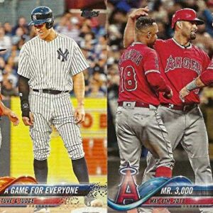 2018 Topps Traded MLB Baseball Updates and Highlights Series Complete Mint 300 Card Set LOADED with Stars and Rookie Cards Including Aaron Judge, Mookie Betts, Ronald Acuna, Juan Soto, Shohei Otani and Many Others