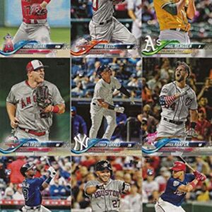 2018 Topps Traded MLB Baseball Updates and Highlights Series Complete Mint 300 Card Set LOADED with Stars and Rookie Cards Including Aaron Judge, Mookie Betts, Ronald Acuna, Juan Soto, Shohei Otani and Many Others