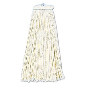 boardwalk bwk716cct 16 oz. cut-end lie-flat cotton wet mop head - white (12/carton)