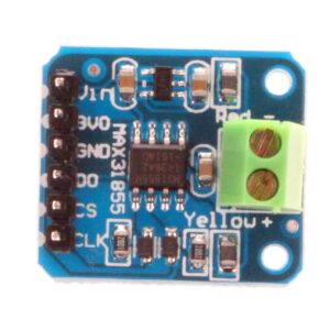 NOYITO K-Type Thermocouple Breakout Board MAX31855 Thermocouple Sensor Module Temperature -200°C to +1350°C SPI Interface Digital Direct Readability Temperature