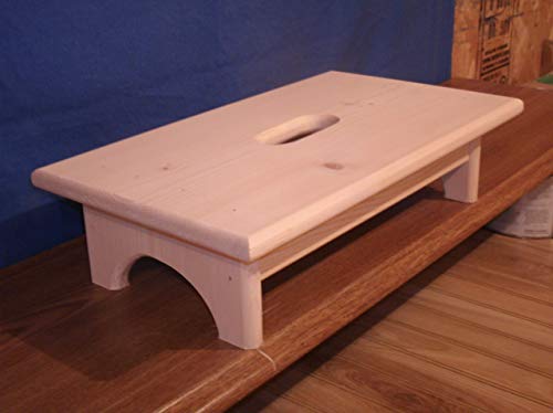 Handmade wooden step stool 4" wood step stool with hand hole rustic wooden step stool unfinished wooden step stool childrens step stool