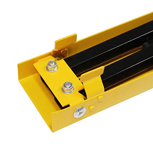 Forup Portable Folding Sawhorse, Heavy Duty Twin Pack, 275 lb Weight Capacity Each 2 Pack (Yellow)