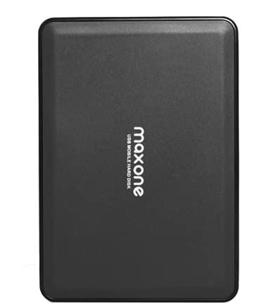 Maxone Portable External Hard Drives 320GB-USB 3.0 2.5'' HDD Backup Storage for PC, Desktop, Laptop, Mac, MacBook, Xbox One, PS4, TV, Chromebook, Windows - Black