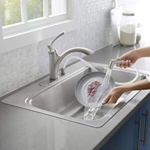 Kohler K-R29671-VS Linwood Kitchen Sink Faucet, Vibrant Stainless