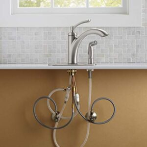 Kohler K-R29671-VS Linwood Kitchen Sink Faucet, Vibrant Stainless