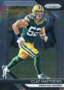 2018 panini prizm #130 clay matthews packers nfl football card nm-mt