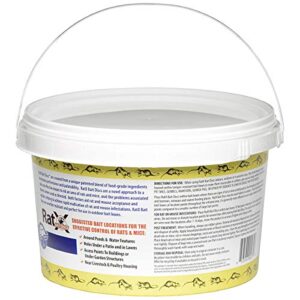 RatX EcoClear Products 620118-4, Bait Discs, All-Natural Poison Free Humane Rat and Mouse, 4 lb. Bucket