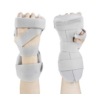 REAQER Stroke Resting Hand Splint Bendable Night Immobilizer Muscle Atrophy Hemiplegia Rehabilitation Straighten Your Fingers Hand, Wrist (Left)