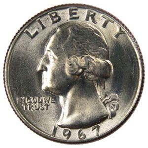 1967 washington quarter bu uncirculated mint state 25c us coin collectible