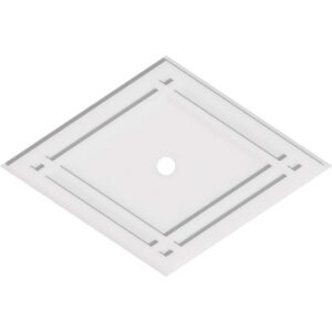 ekena millwork cmp36x24dd-02000 diamond architectural grade pvc contemporary urethane ceiling medallions 36"w x 24"h x 2"id x 12 3/4"c x 1"p