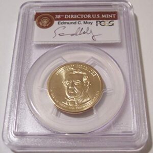 2010 Millard Fillmore Presidential Missing Edge Lettering Error Moy Signed Label Dollar MS67 PCGS