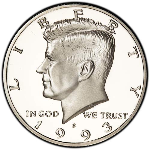 1993 S Silver Proof Kennedy Half Dollar Choice Uncirculated US Mint