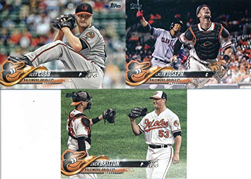 Baltimore Orioles 2018 Topps Complete 23 Card Regular Issue Team Set with Manny Machado, Trey Mancini Future Stars and Rookie Cards Plus