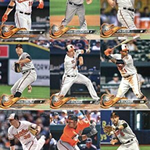 Baltimore Orioles 2018 Topps Complete 23 Card Regular Issue Team Set with Manny Machado, Trey Mancini Future Stars and Rookie Cards Plus