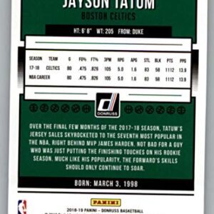 2018-19 Donruss #76 Jayson Tatum Boston Celtics Basketball Card