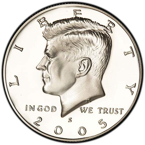 2005 S Silver Proof Kennedy Half Dollar Choice Uncirculated US Mint