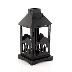 star wars black stamped lantern | imperial at-at walker | 14 inches tall