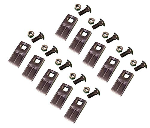 10 - Square Hole Replacement Auger Teeth w/Hardware - SQ58-58PB, AT-5