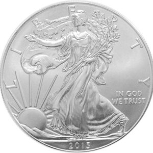 2013 - American Silver Eagle .999 Fine Silver with Our Certificate of Authenticity Dollar Uncirculated US Mint