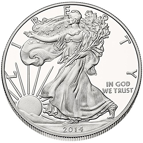 2014 - American Silver Eagle .999 Fine Silver with Our Certificate of Authenticity Dollar Uncirculated US Mint