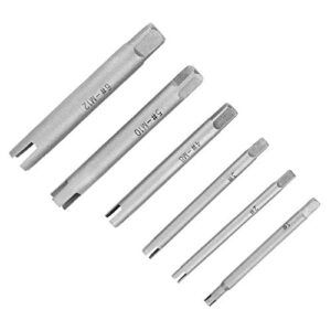 Tap Extractor 3/4 Flute Broken Head Screw Remover Stripped Tap Extractor Set Steel 3 Types 6 Pcs