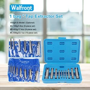 Tap Extractor 3/4 Flute Broken Head Screw Remover Stripped Tap Extractor Set Steel 3 Types 6 Pcs