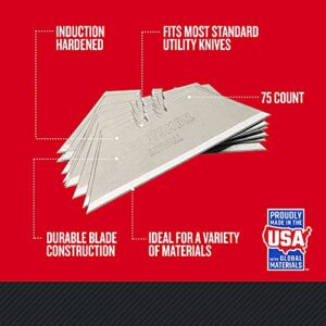 CRAFTSMAN Utility Knife Blades, 75 Pack (CMHT11700N)