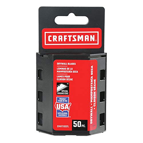 CRAFTSMAN Utility Knife Blades, Drywall, 50 Pack (CMHT11937L)