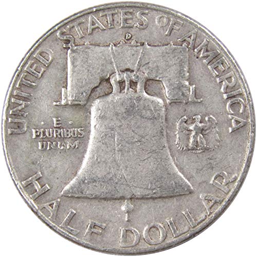 1960 D Franklin Half Dollar AG About Good 90% Silver 50c US Coin Collectible