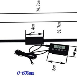 Digital Readout Linear 0-600mm Accurate Digital LCD Digital Readout Lathe Linear Scale for Milling Machines Linear Digital Readout