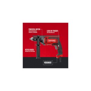 CRAFTSMAN Drill / Driver, 7 Amp, 1/2 inch, Corded (CMED741)