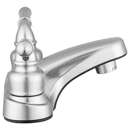 Pacific Bay Lynden Bathroom Sink Faucet - Metallic Plating Over Lightweight ABS Plastic (Brushed Satin Nickel)