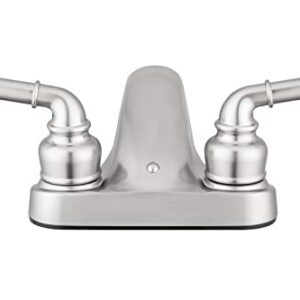 Pacific Bay Lynden Bathroom Sink Faucet - Metallic Plating Over Lightweight ABS Plastic (Brushed Satin Nickel)