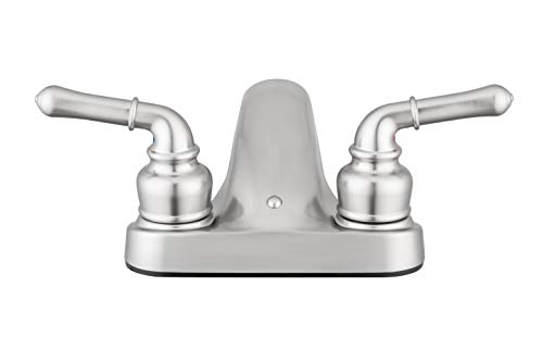 Pacific Bay Lynden Bathroom Sink Faucet - Metallic Plating Over Lightweight ABS Plastic (Brushed Satin Nickel)