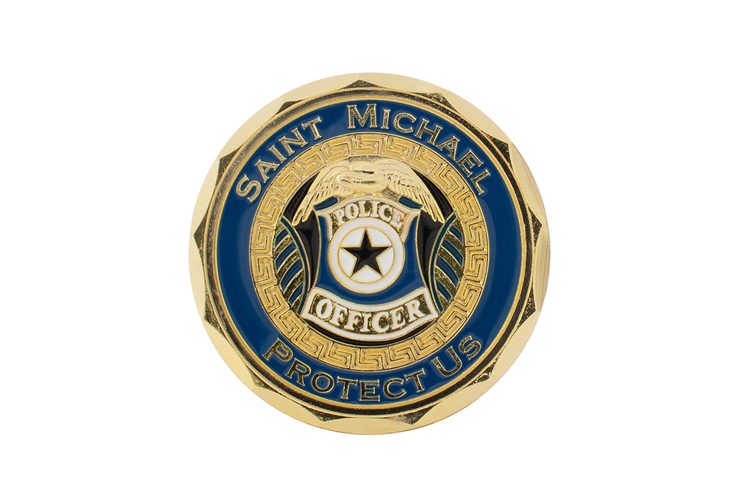 Saint Michael The Archangel Police Officer Challenge Gift Coin with Gift Box