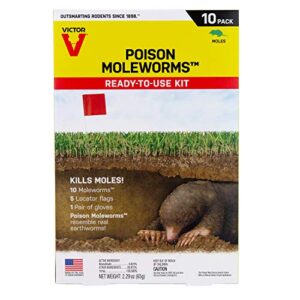 victor m6009 poison moleworms, yellow for rodents