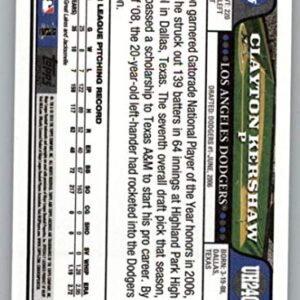 2018 Topps Archives Rookie History Clayton Kershaw Los Angeles Dodgers MLB Baseball Trading Card