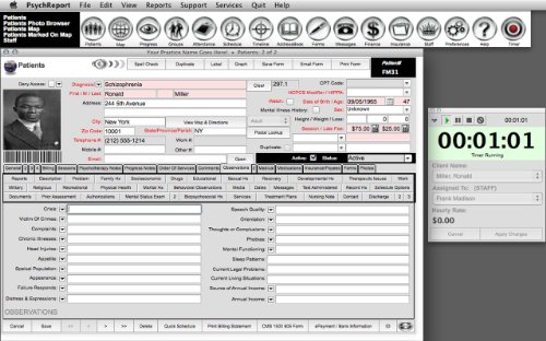 Mental Health Management Software - PsychReport (MAC/WIN) / 2 Users / Windows Server