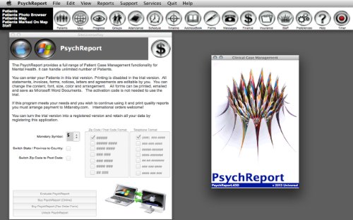 Mental Health Management Software - PsychReport (MAC/WIN) / 2 Users / Windows Server