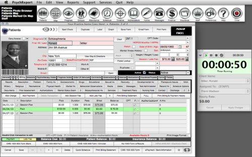 Mental Health Management Software - PsychReport (MAC/WIN) / 2 Users / Windows Server